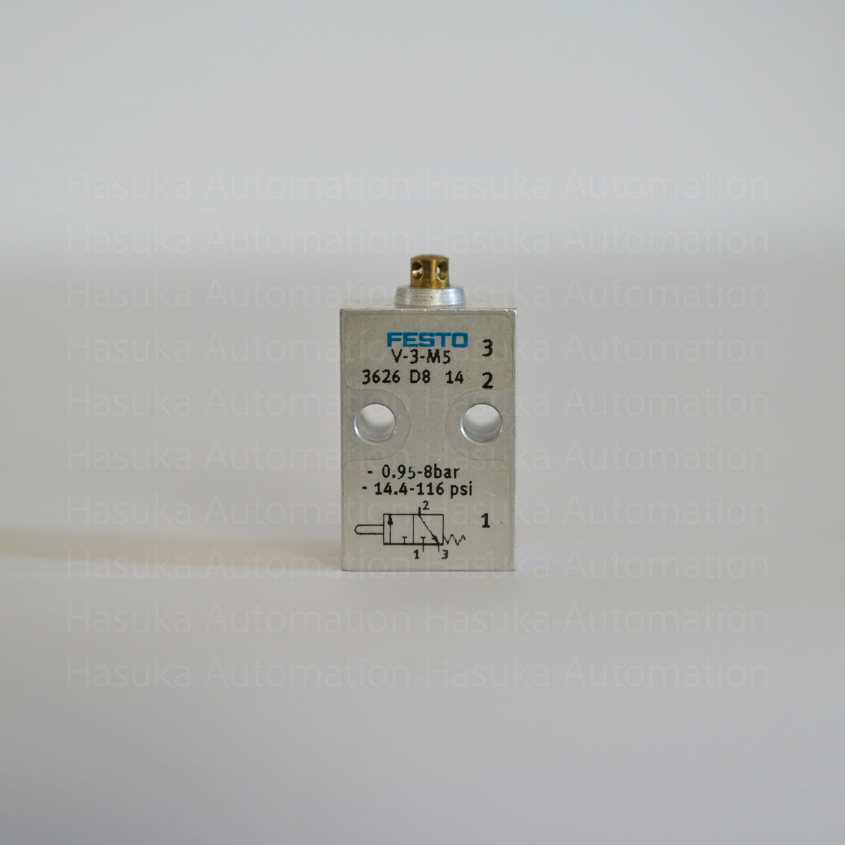 V-3-M5 3626 3/2 Way Stem Actuated Valve Festo – Hasuka Automation