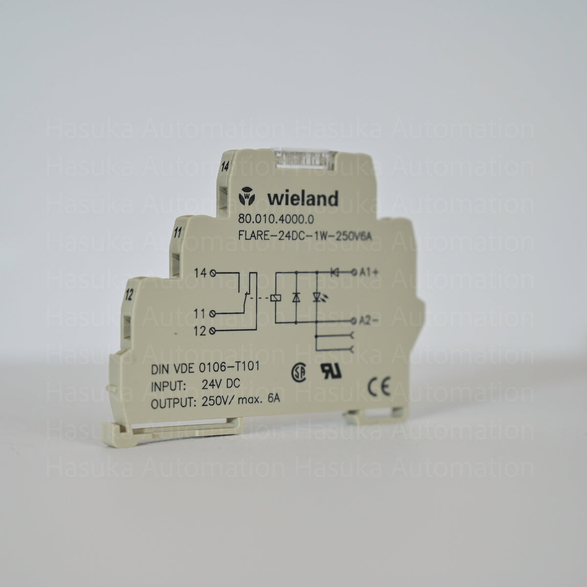 80.010.4000.0 Flare-24DC-1W-250V6A Relay Module Wieland – Hasuka Automation